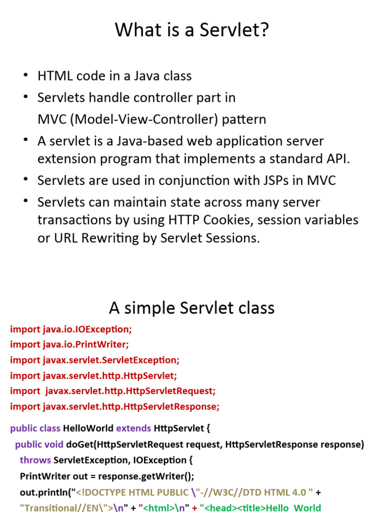 JSP & Servlets Intro | PDF