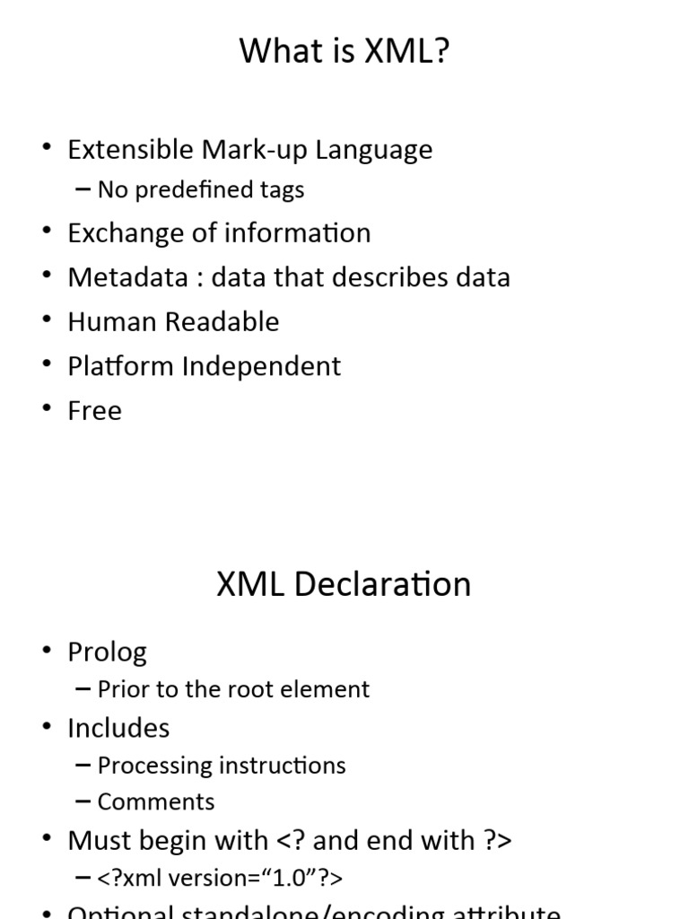 XML Intro | PDF
