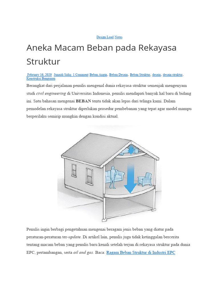 Macam Beban dalam Rekayasa Struktur | PDF
