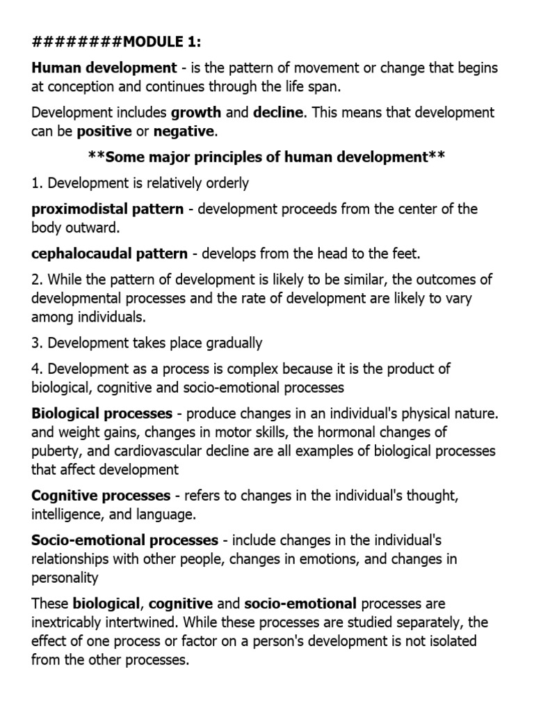 Child Adolescence OUTLINE | Download Free PDF | Id | Developmental ...
