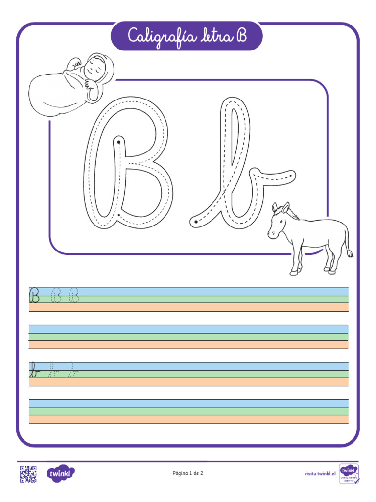 Caligrafía de la letra B | PDF