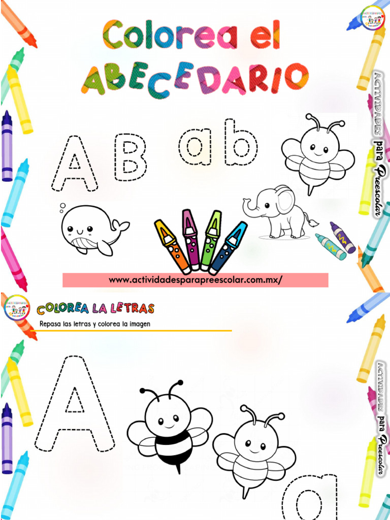 Colorea el Abecedario para Niños | PDF