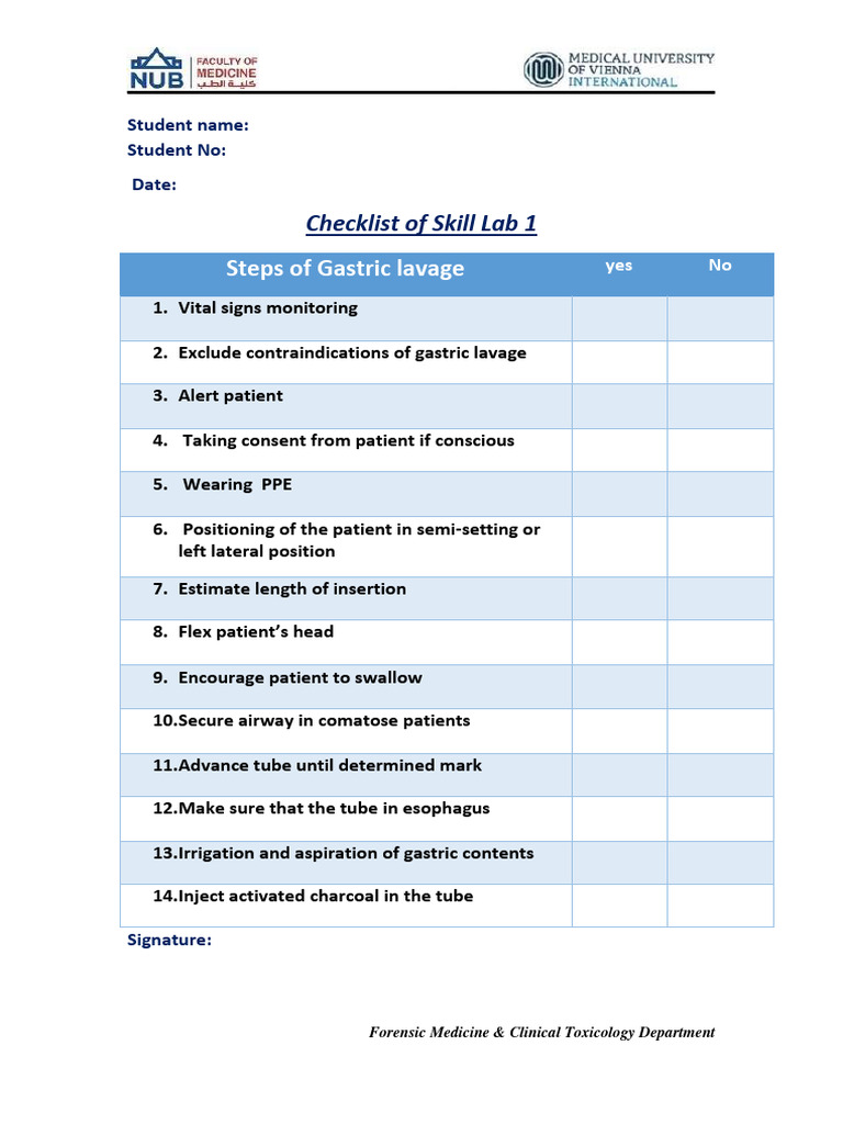 Checklist of Lab 1 | PDF