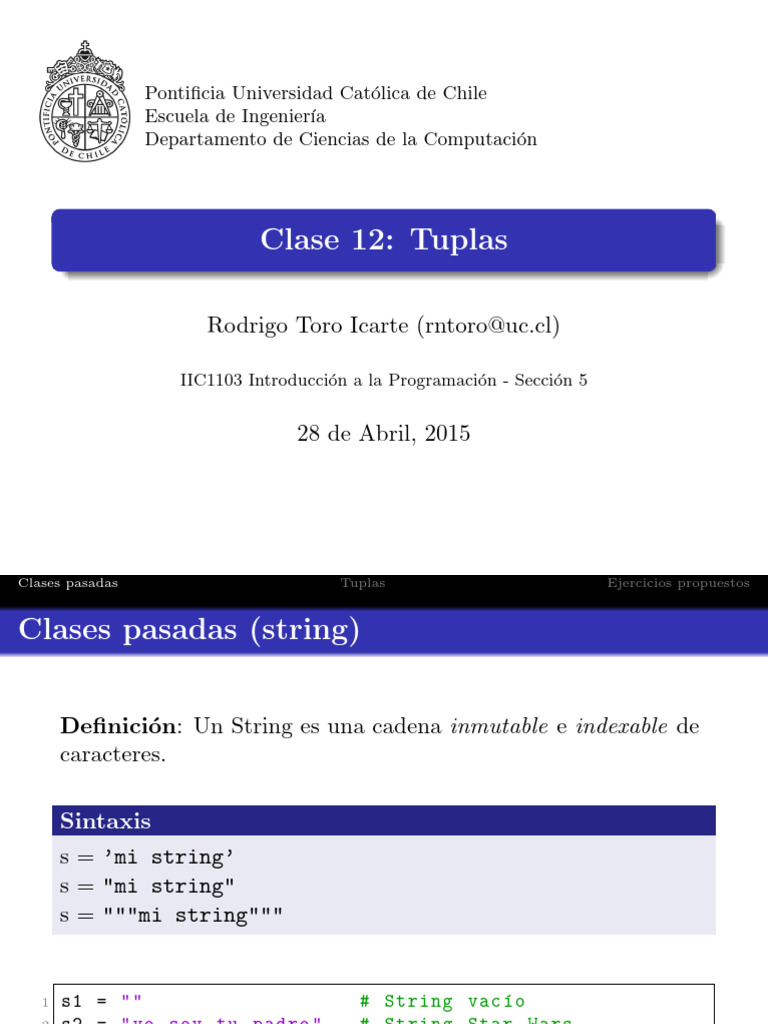 PYTHON LISTAS Y TUPLAS | PDF | Python (lenguaje de programación ...