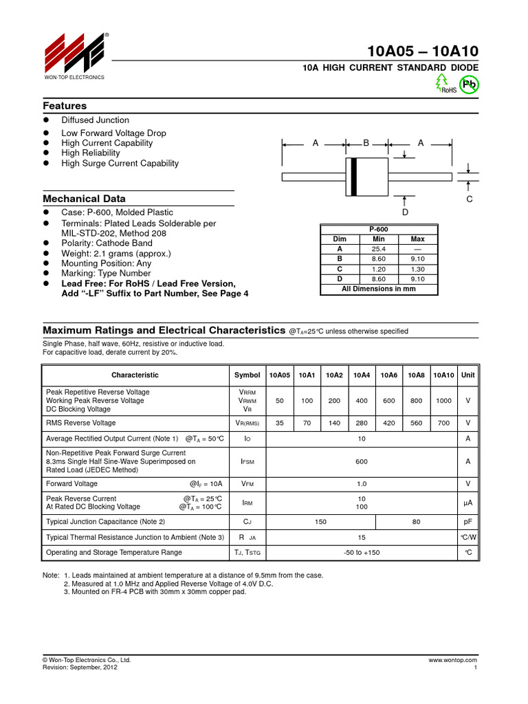 10a05 Won Top | PDF | Rectifier | Electromagnetism