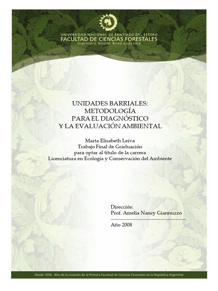 Trabajo final - Marta Leiva | PDF | Entorno natural | Planificación