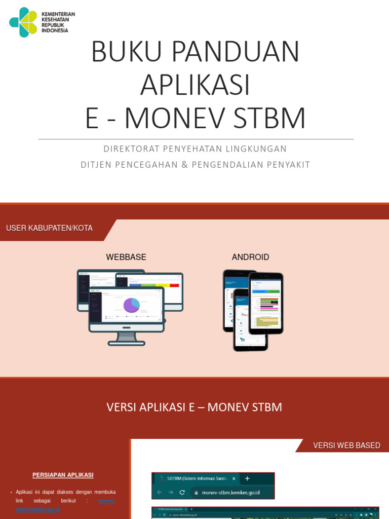 Panduan Aplikasi E-Monev STBM | PDF