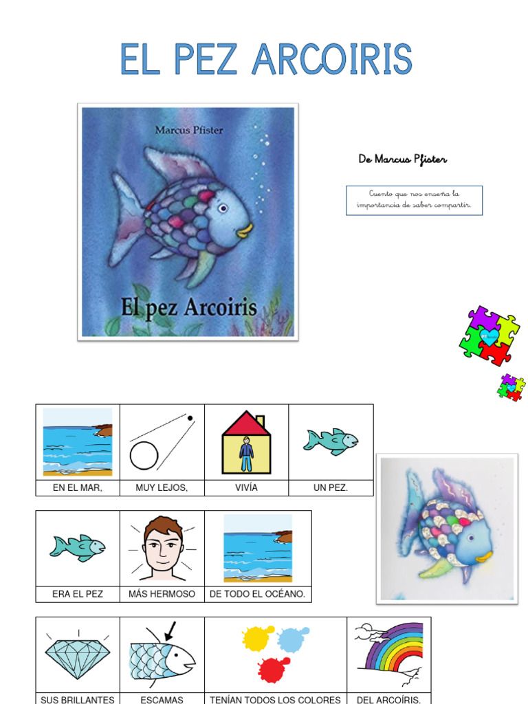 El Pez Arcoiris Pictograma | Descargar gratis PDF | Pescado
