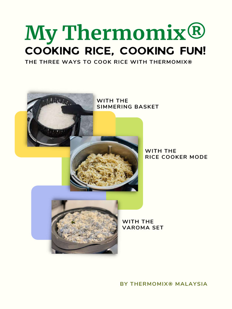 My Thermomix - Cooking Rice, Cooking Fun E-Book | PDF | Cooking | Rice