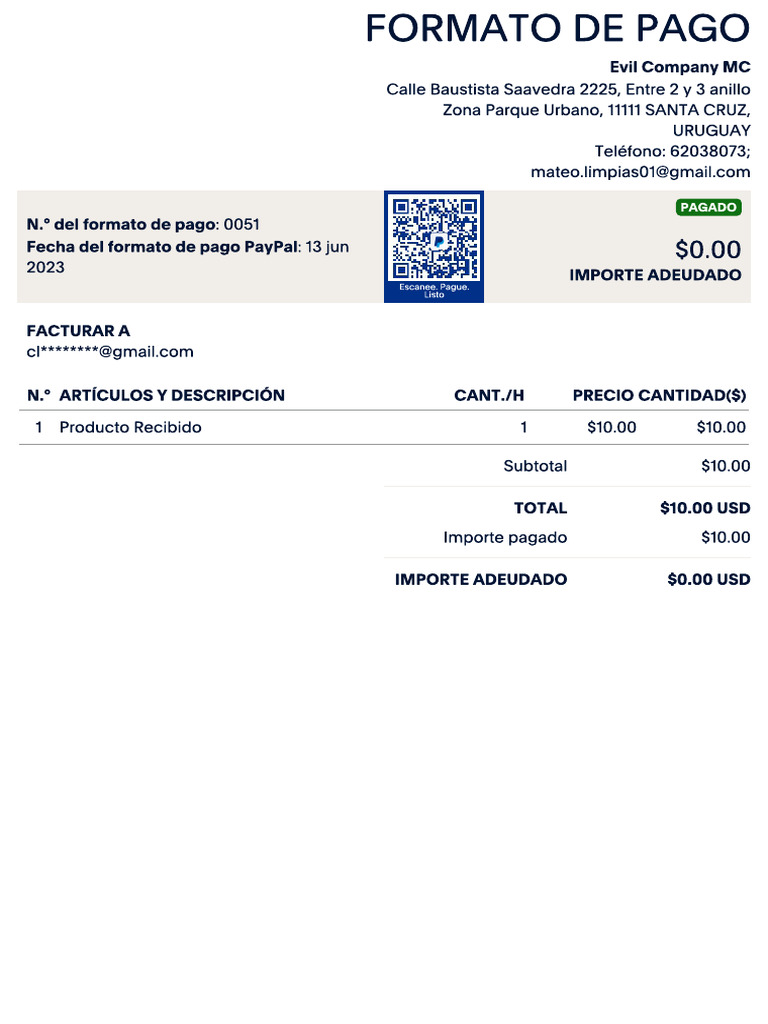 Invoice - 0051 | PDF