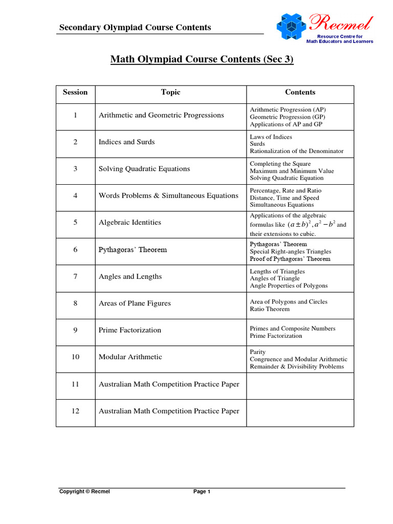 Anderson Sec Senior Pdf Trigonometric Functions Triangle
