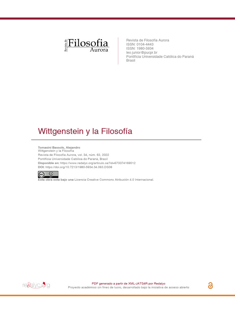 Alejandro Tomasini | PDF | Ludwig Wittgenstein | Bertrand Russell