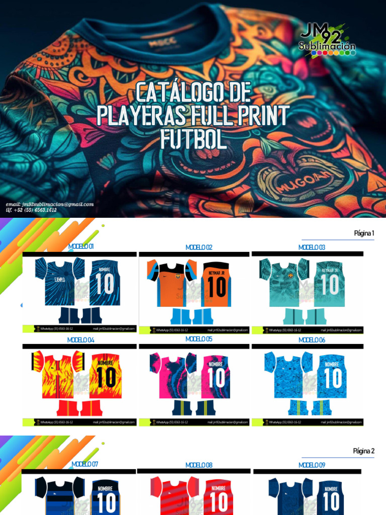 Catalogo de Playeras Full Print 2024 | PDF