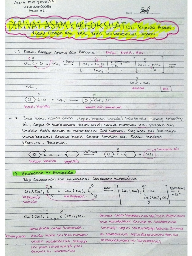 4C - 84 - Alfia Nur Fadhila - Derivat Asam Karboksilat 2 | PDF