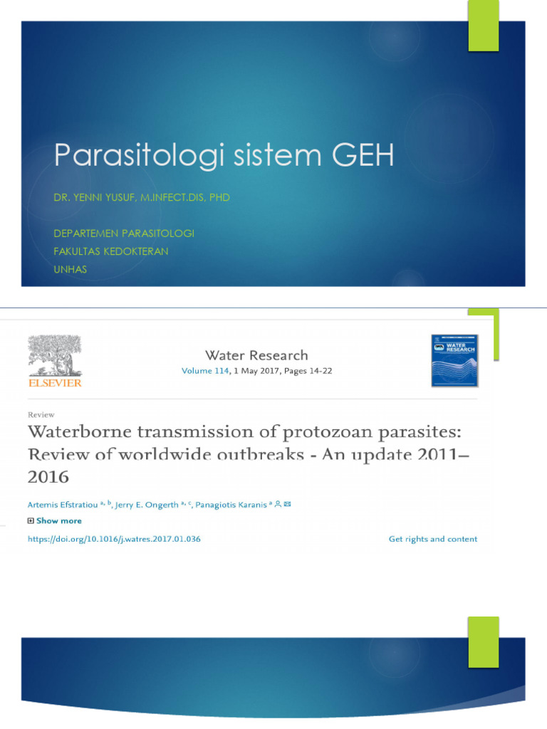 Parasit Penyebab Infeksi Sistem GEH | PDF