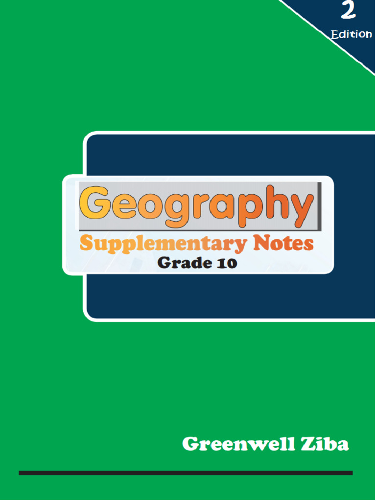 Geography Supplementary Notes Grade 10 by G. Ziba | PDF
