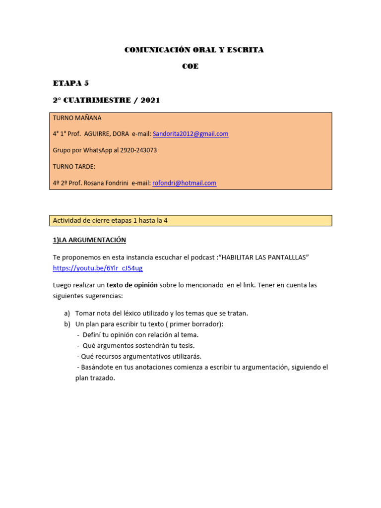 Etapa 5_coe_4 Cs (Continuación) | PDF | Autor