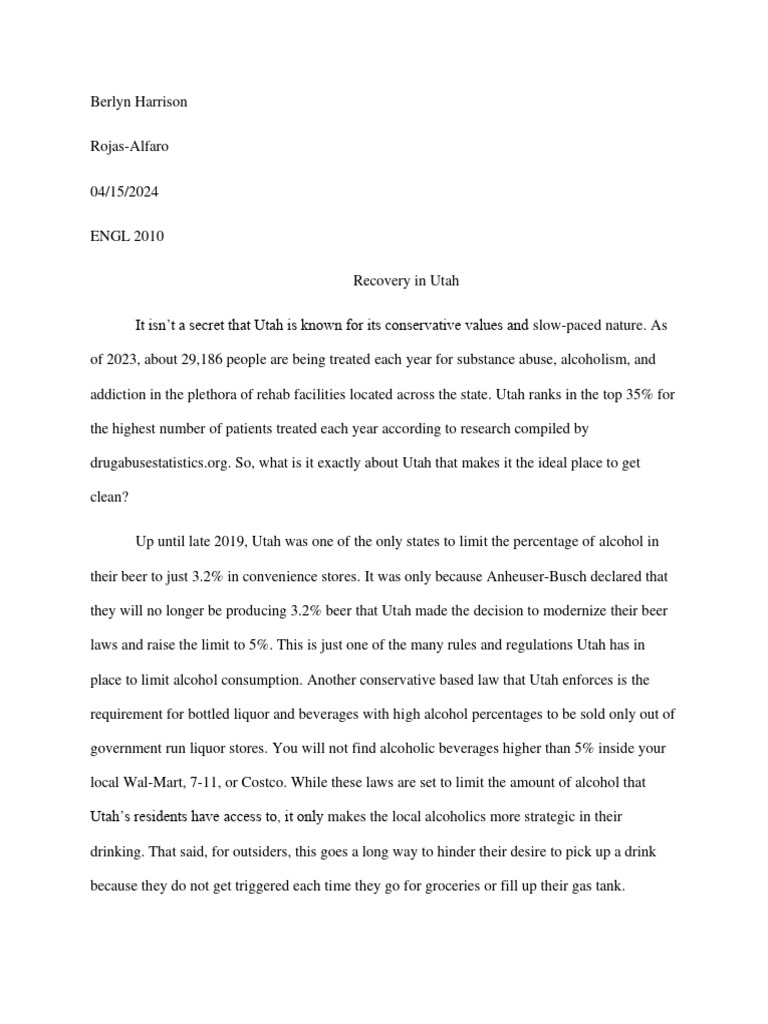 Berlyn Harrison - Persuasion Effect - 04 | PDF | Alcoholic Beverages | Utah