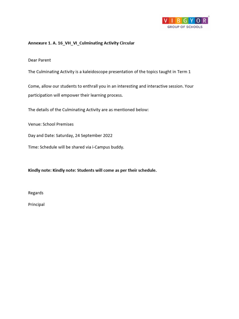 Annexure-I.-A.-16_VI_Culminating-Activity-Circular-Grade-4 | PDF