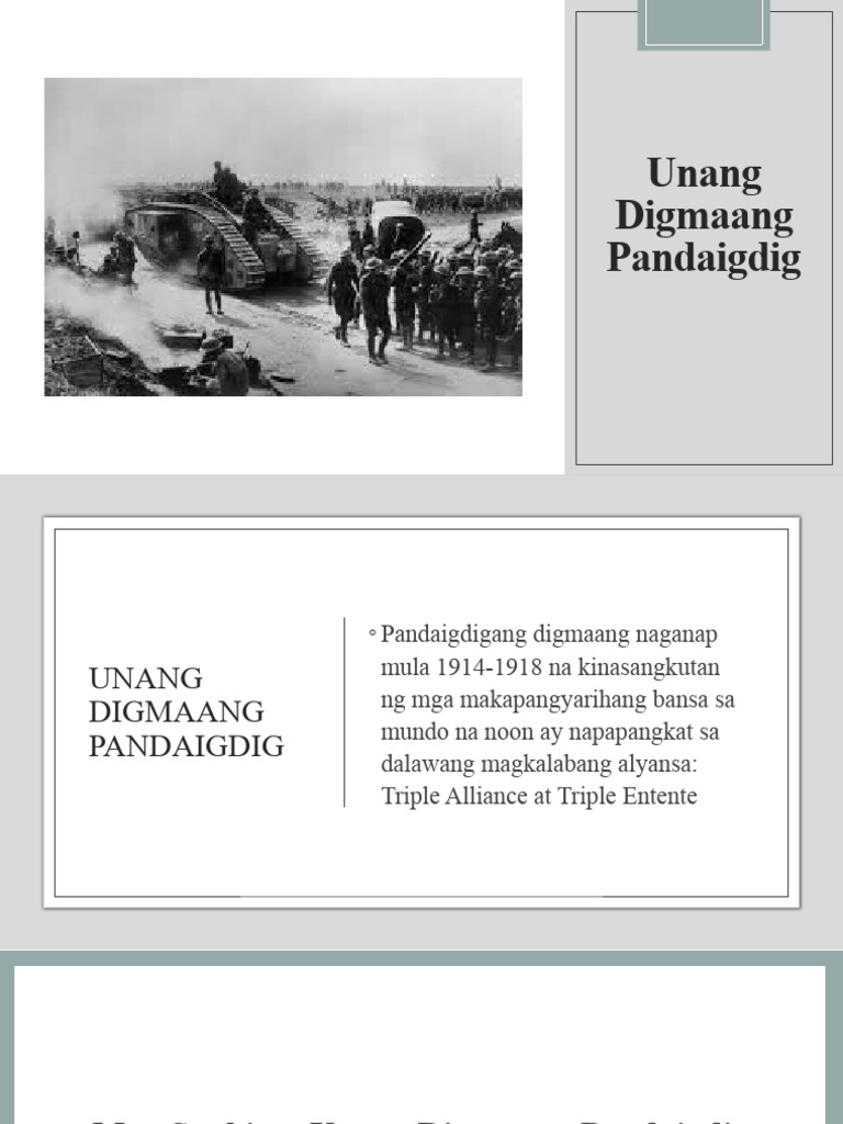 Unang Digmaang Pandaigdig | PDF