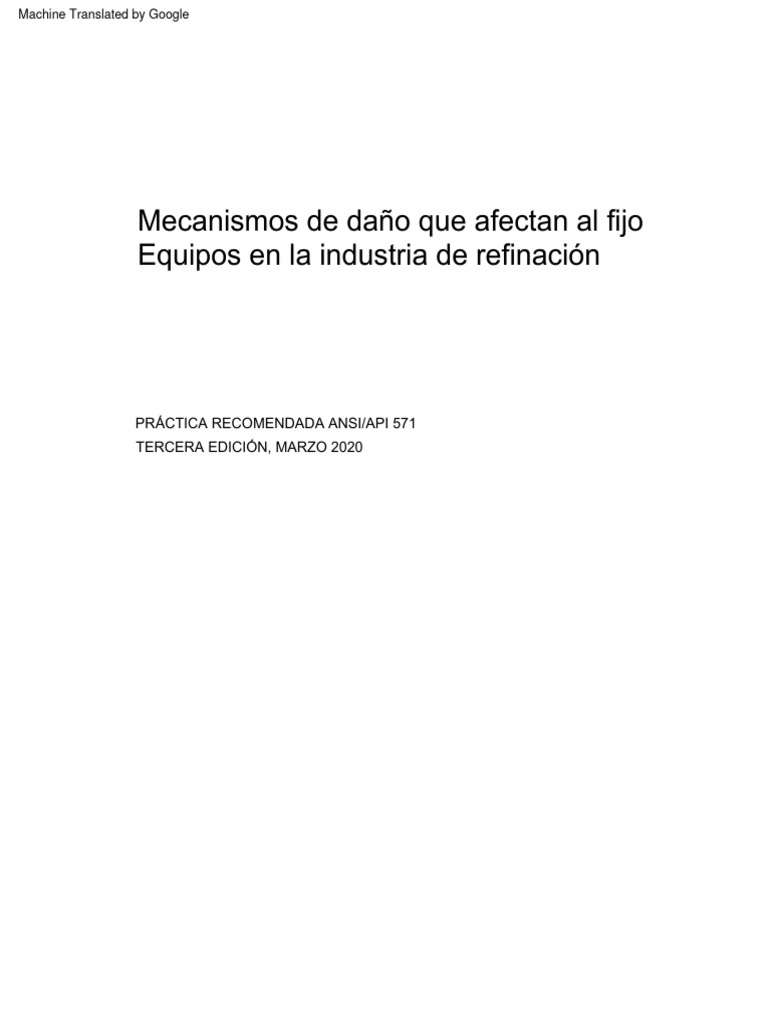 Api 571 | PDF | Acero inoxidable | Aleación