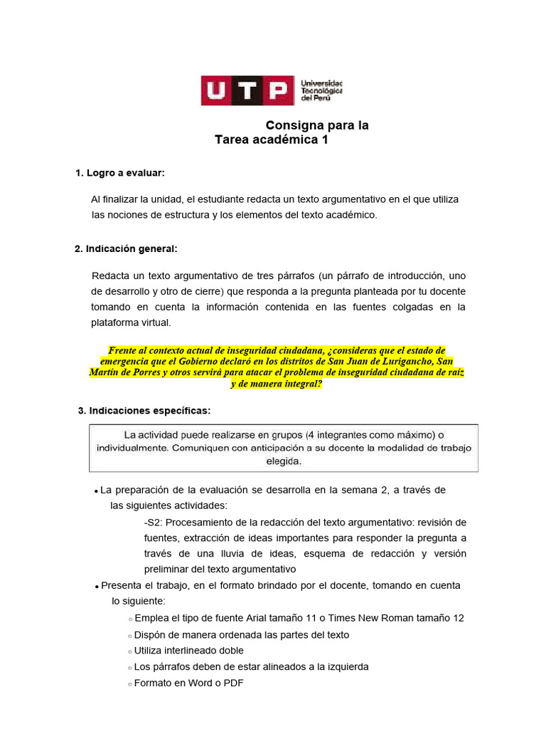 6 - Consigna Final | PDF | Perú | Puntuación