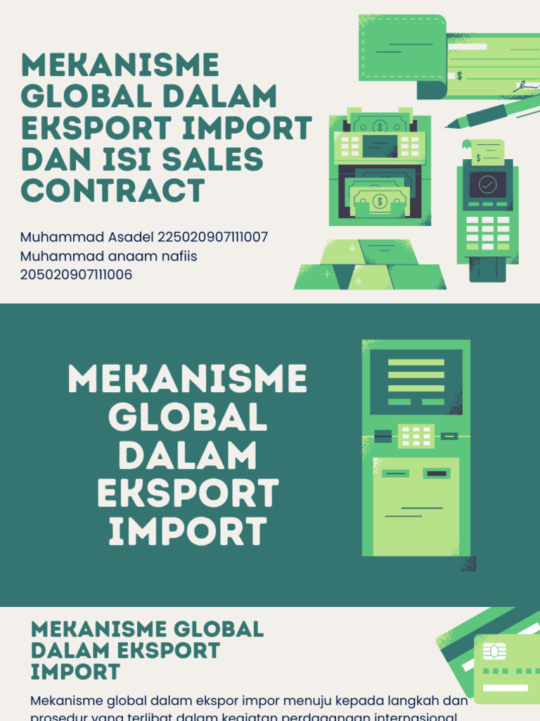 Mekanisme Global Dalam Eksport Import Dan Isi Sales Contract | PDF