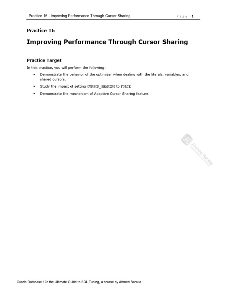 SQL Tuning for Oracle 12c Users | PDF | Database Index | Sql