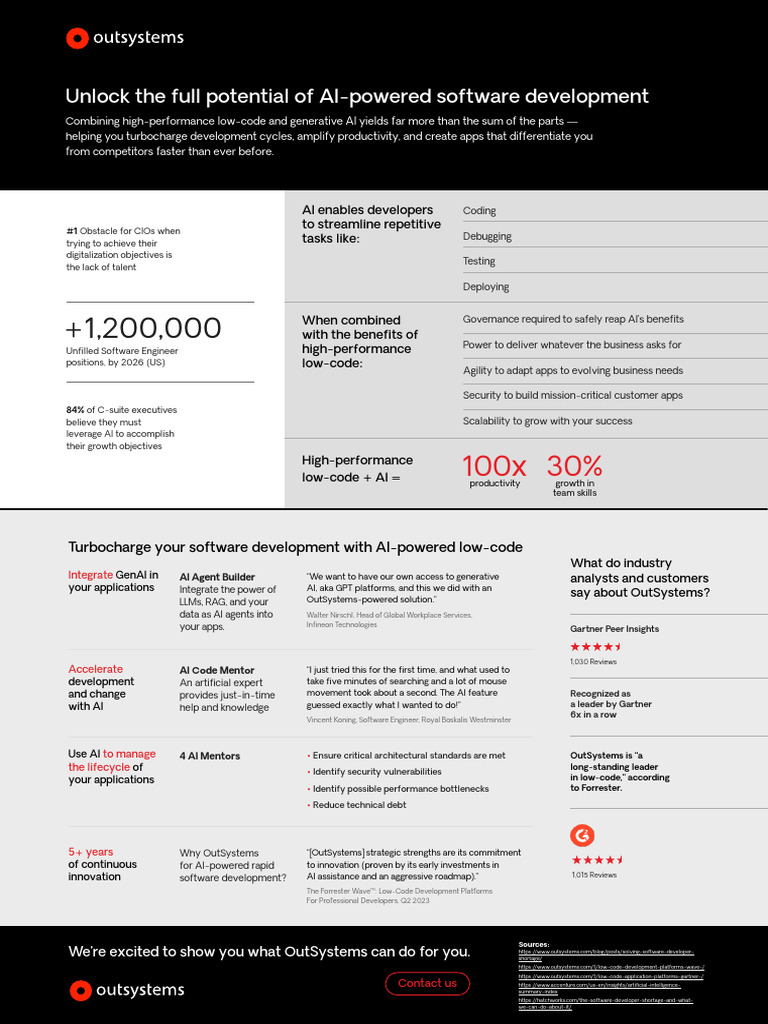 outsystems-unlock-full-potential-of-ai-infographic | PDF | Artificial Intelligence ...