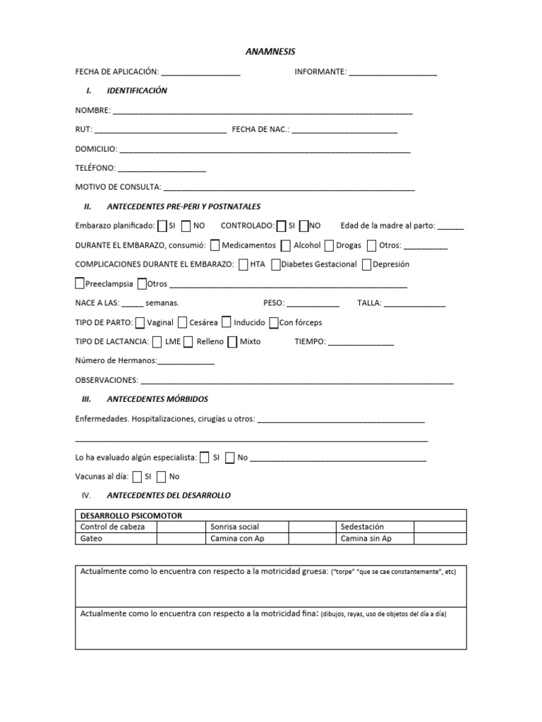 Anamnes Is | PDF | El embarazo | Medicina