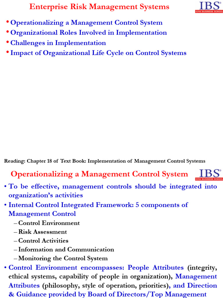 Session 20 - MCS - Implemention Issues in Management Control Systems - Dec 2020 | Download Free ...
