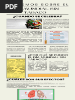 Triptico Dia Mundial Sin Tabaco | PDF