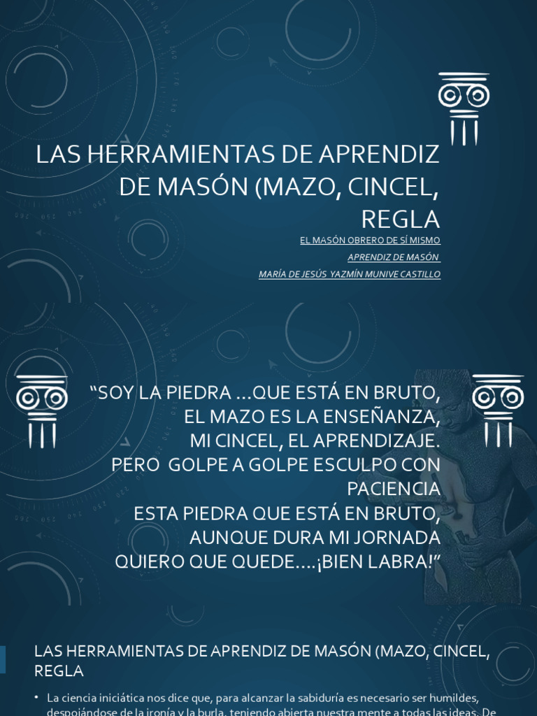 Las Herramientas de Aprendiz de Masón 2 | PDF | Herramientas | Masonería