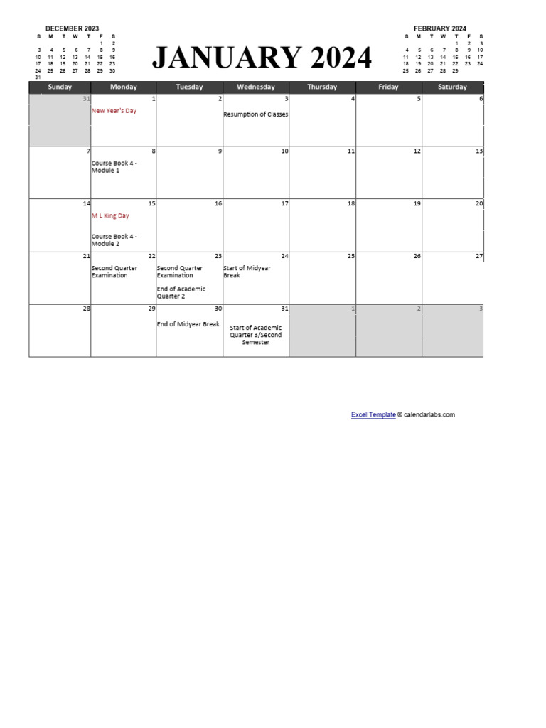 2023 2024 Scis Ipbt Calendar | PDF | Academic Term | Public Holiday