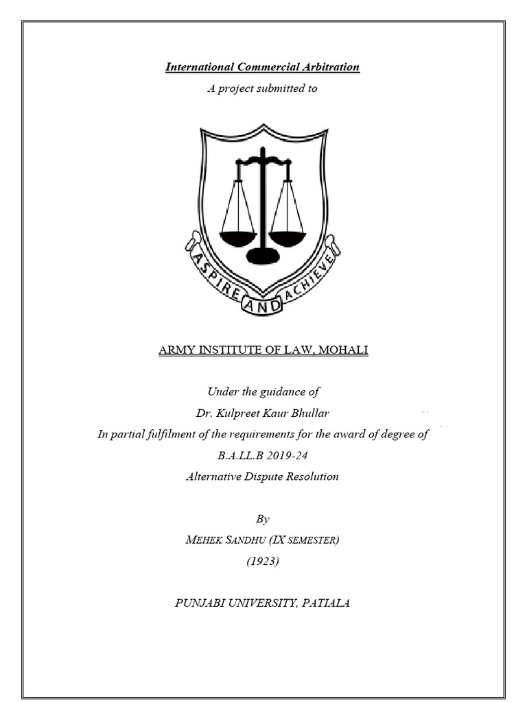 ADR | PDF | Arbitration | Alternative Dispute Resolution