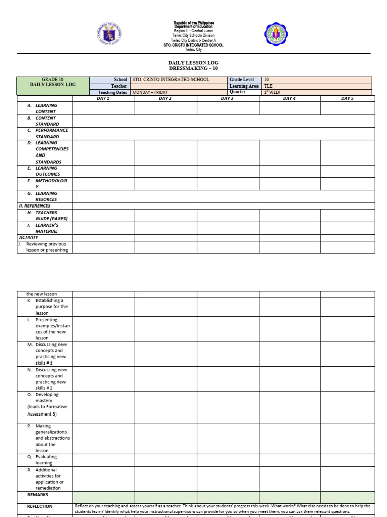 DLL Reflection Part | PDF | Learning | Behavior Modification