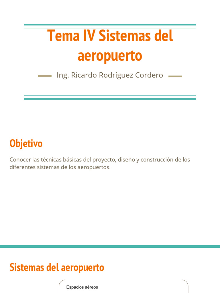 Tema IV Sistemas Del Aeropuerto | PDF | Pista | Aeropuerto