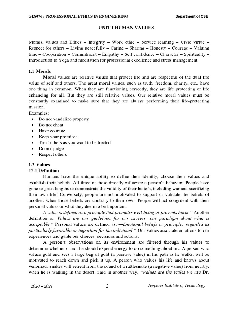 Professional ethics | PDF | Morality | Virtue