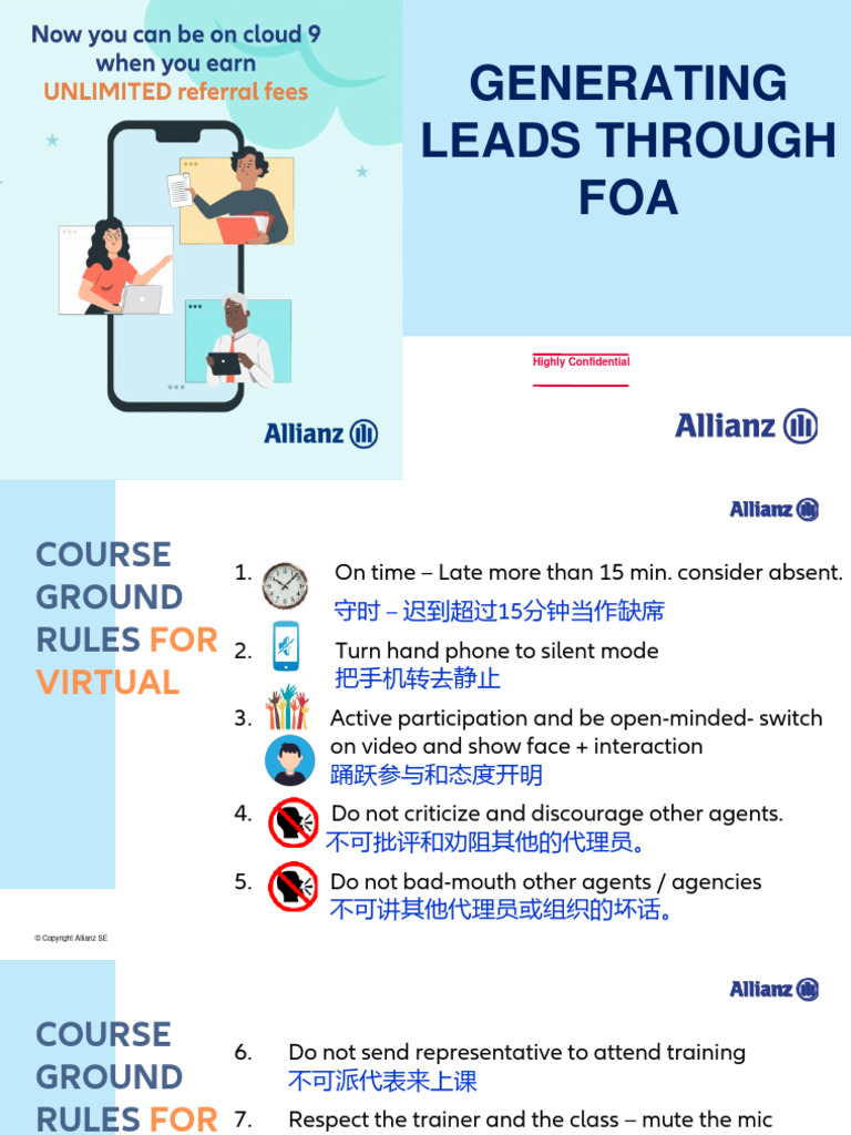 Generating Leads thru FoA (PDF for Students) | PDF
