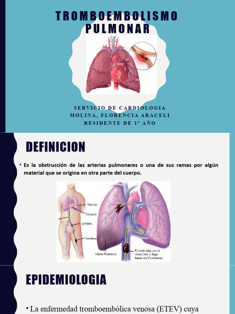 Clase Tep | PDF | Especialidades Medicas | Enfermedades cardiovasculares
