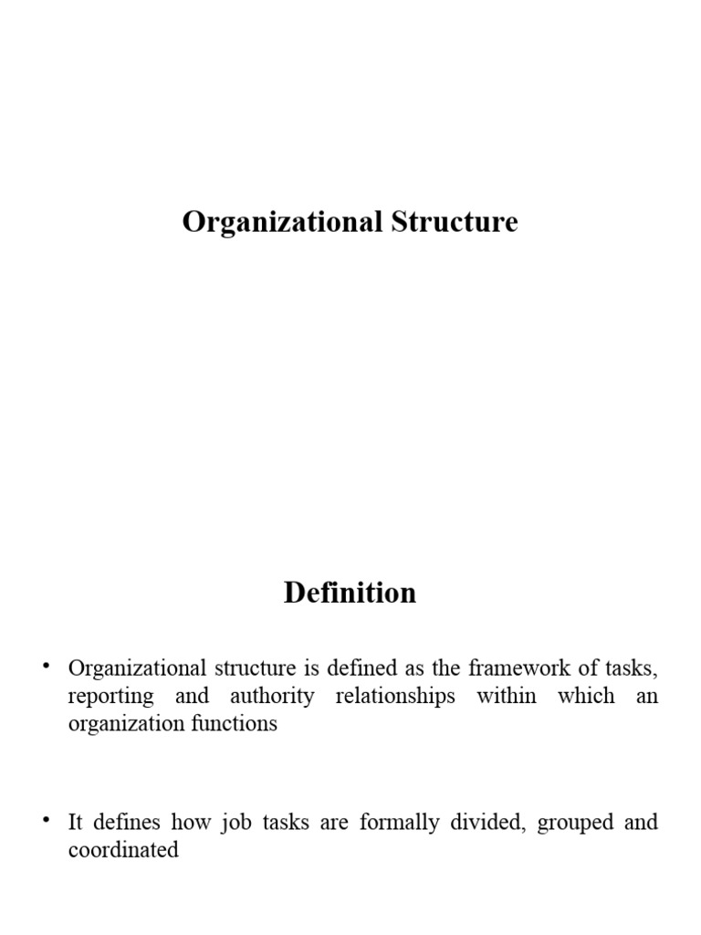 11 Organizational Structure | PDF | Organizational Structure | Supply Chain