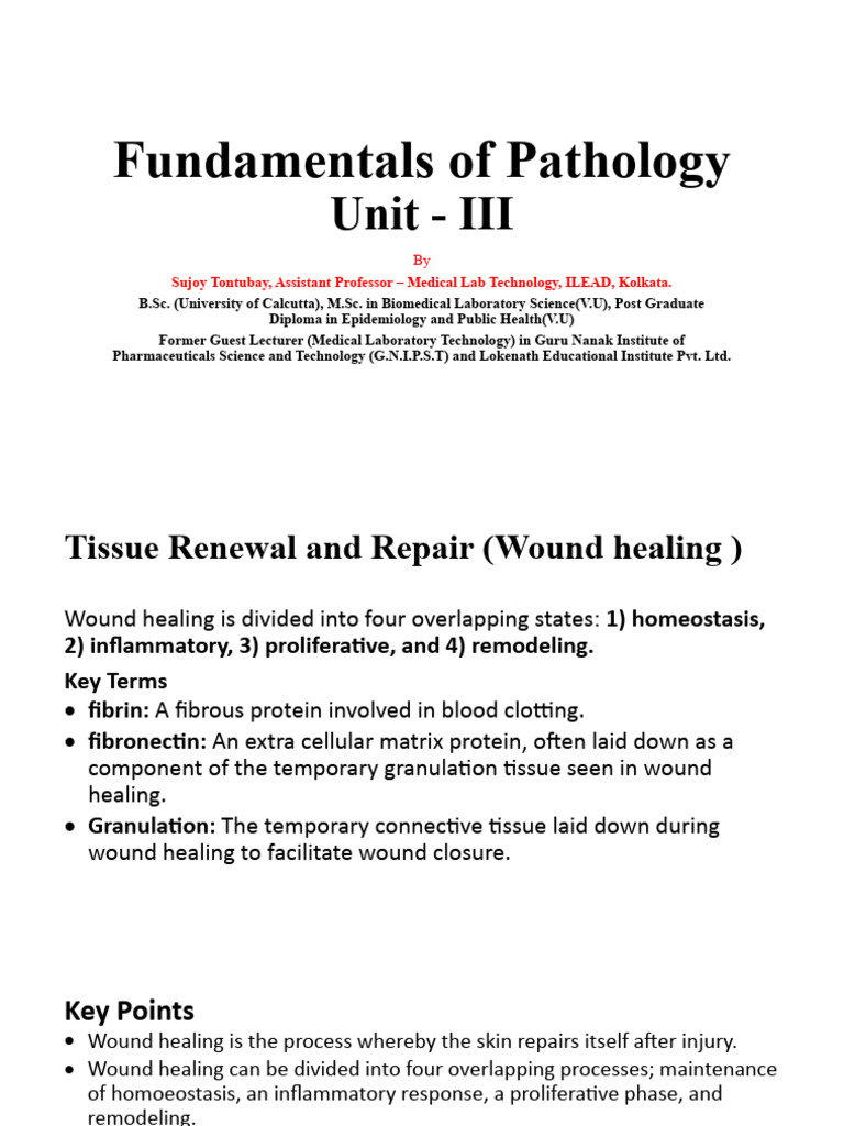 Fundamentals of Pathology Unit 3 | PDF | Wound Healing | Cirrhosis