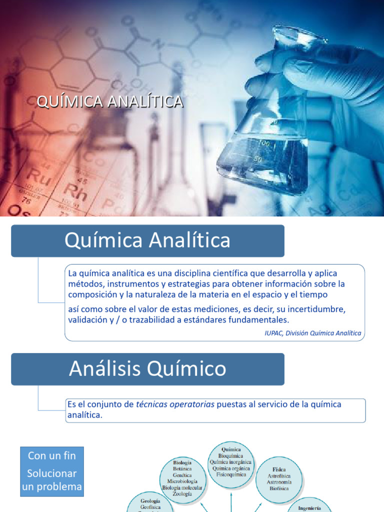 01 - Qca Analítica (Clase 1) | PDF | Exactitud y precisión | Química ...