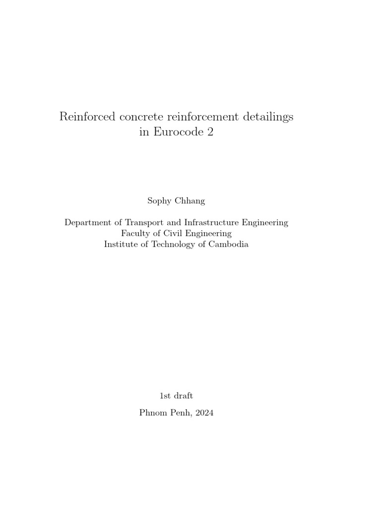 RC reinforcement detailing EC2-Slide lesson | PDF | Strength Of ...