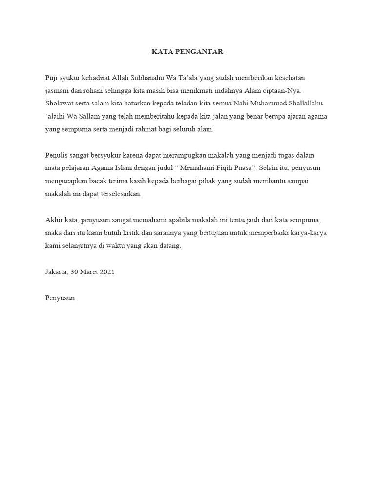 Pengantar Makalah Agama Islam | PDF | Kajian Bahasa Asing