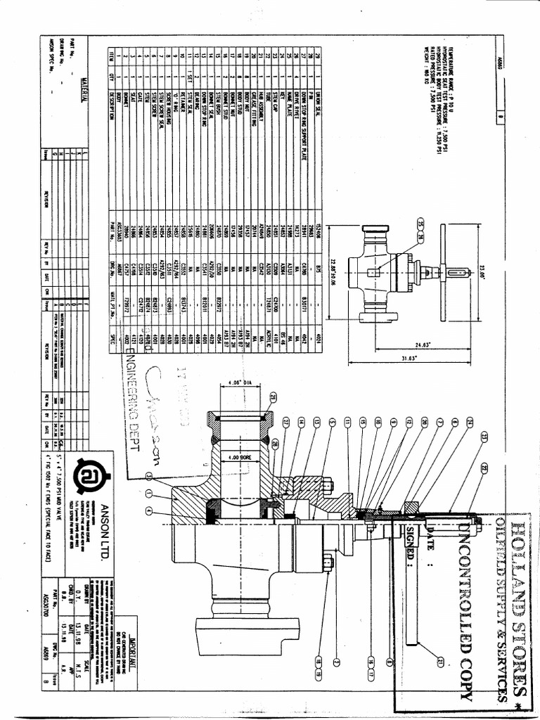Anson Gate Valve.A | PDF