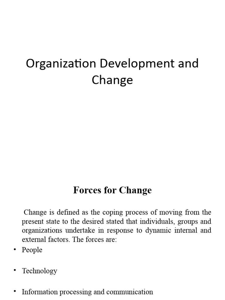 13 Organization Development and Change | PDF | Organization Development ...