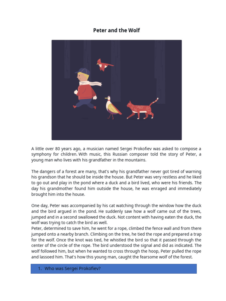 Peter and the Wolf | PDF
