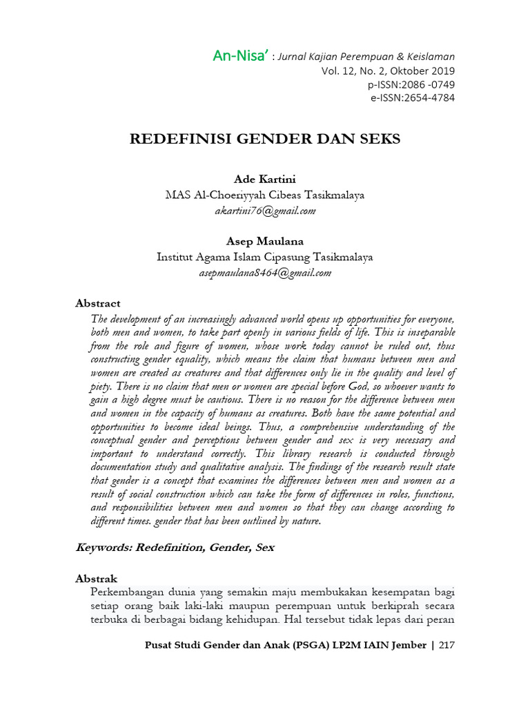 Teori Gender | PDF