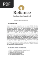 Reliance Industries | PDF | Balance Sheet | Cost Of Capital